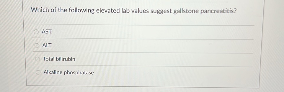 Which of the following elevated lab values | StudyX