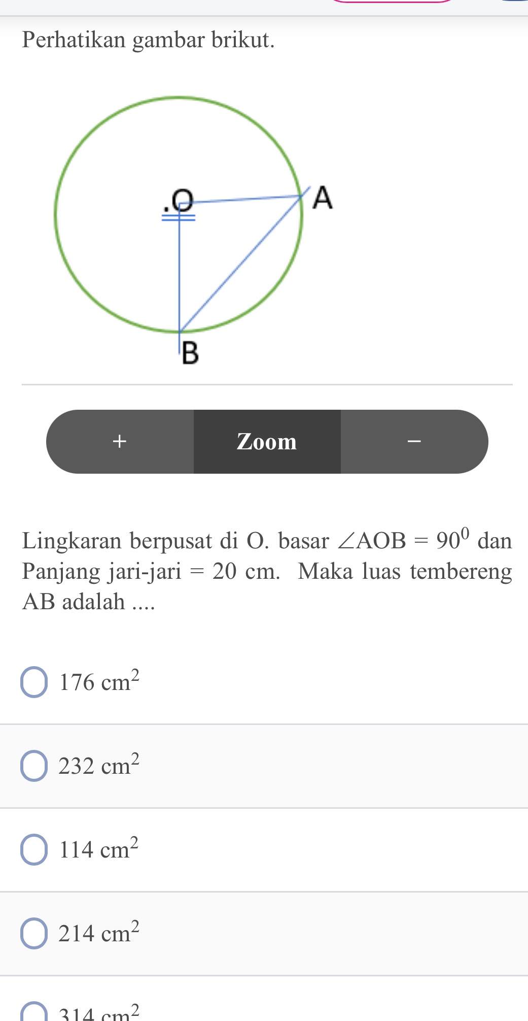 Perhatikan gambar berikut. Lingkaran | StudyX