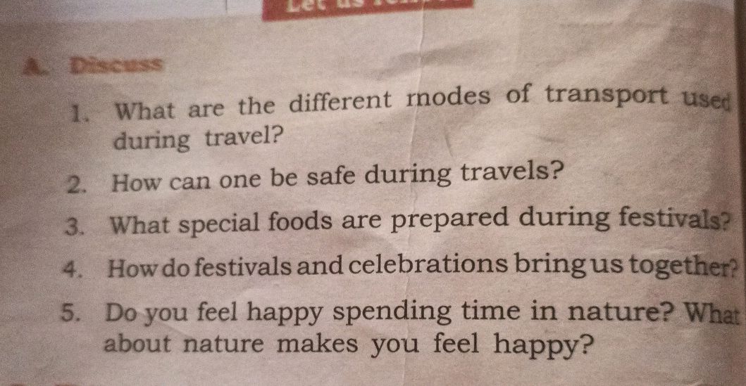 1. What are the different modes of transport | StudyX