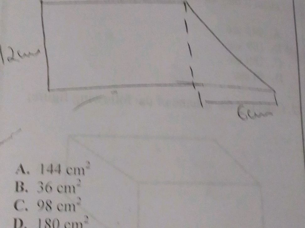 A shape is shown with a rectangle and a | StudyX