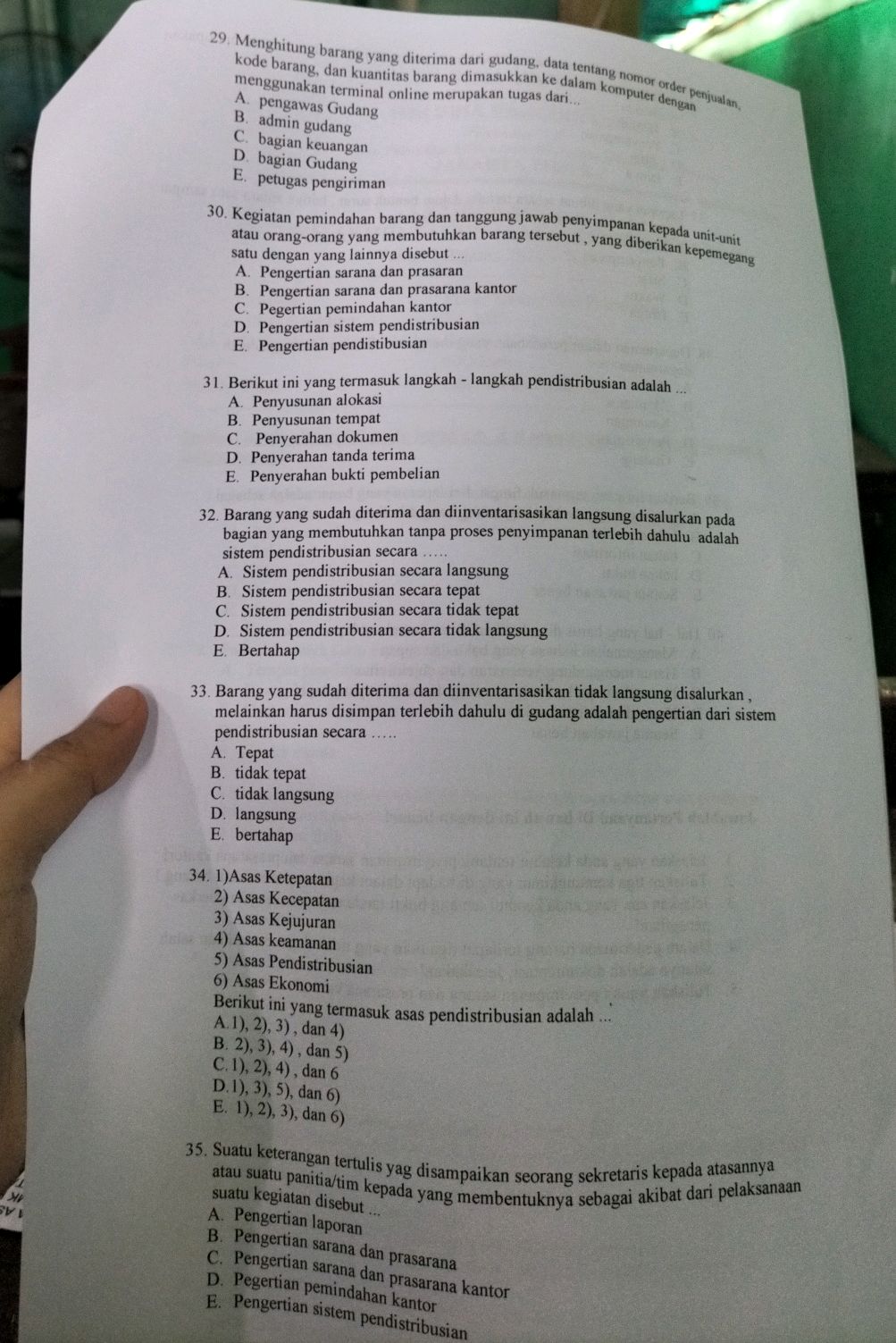 29. Menghitung barang yang diterima dari | StudyX