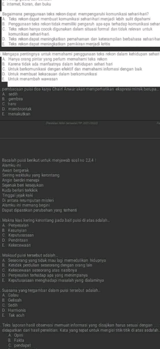 7. Bagaimana penggunaan teks rekon dapat | StudyX