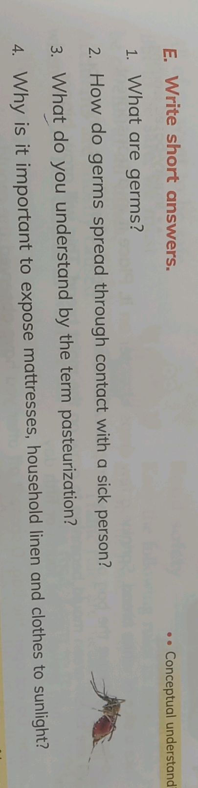 1. What are germs? 2. How do germs spread | StudyX