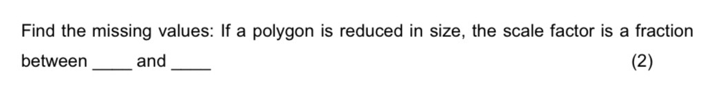 Find the missing values: If a polygon is | StudyX