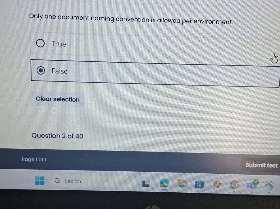 Only one document naming convention is | StudyX