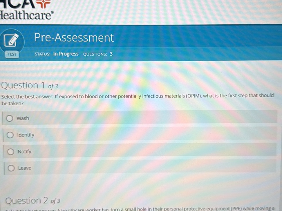 Question 1 of 3 Select the best answer: If | StudyX