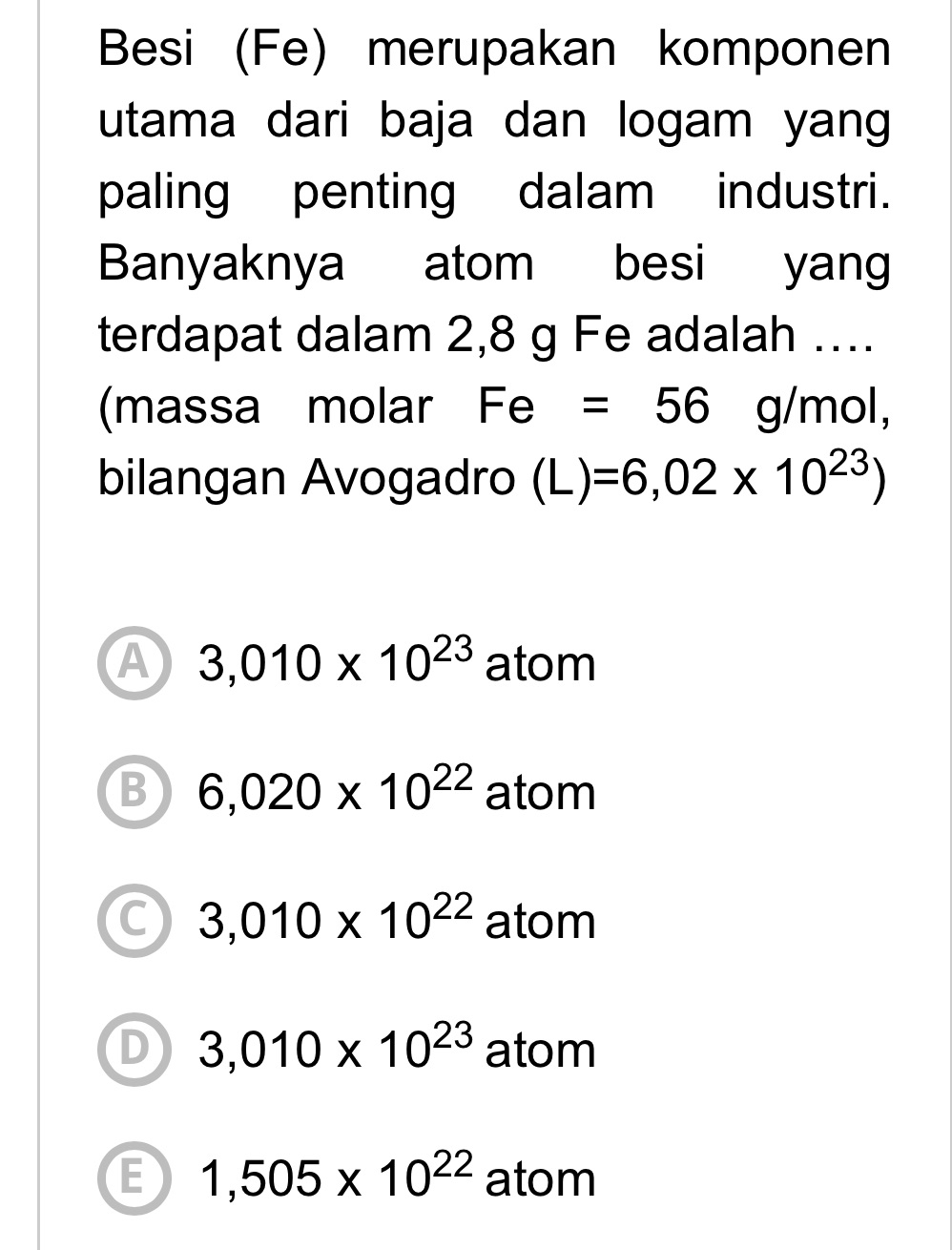 Besi (Fe) merupakan komponen utama dari baja | StudyX