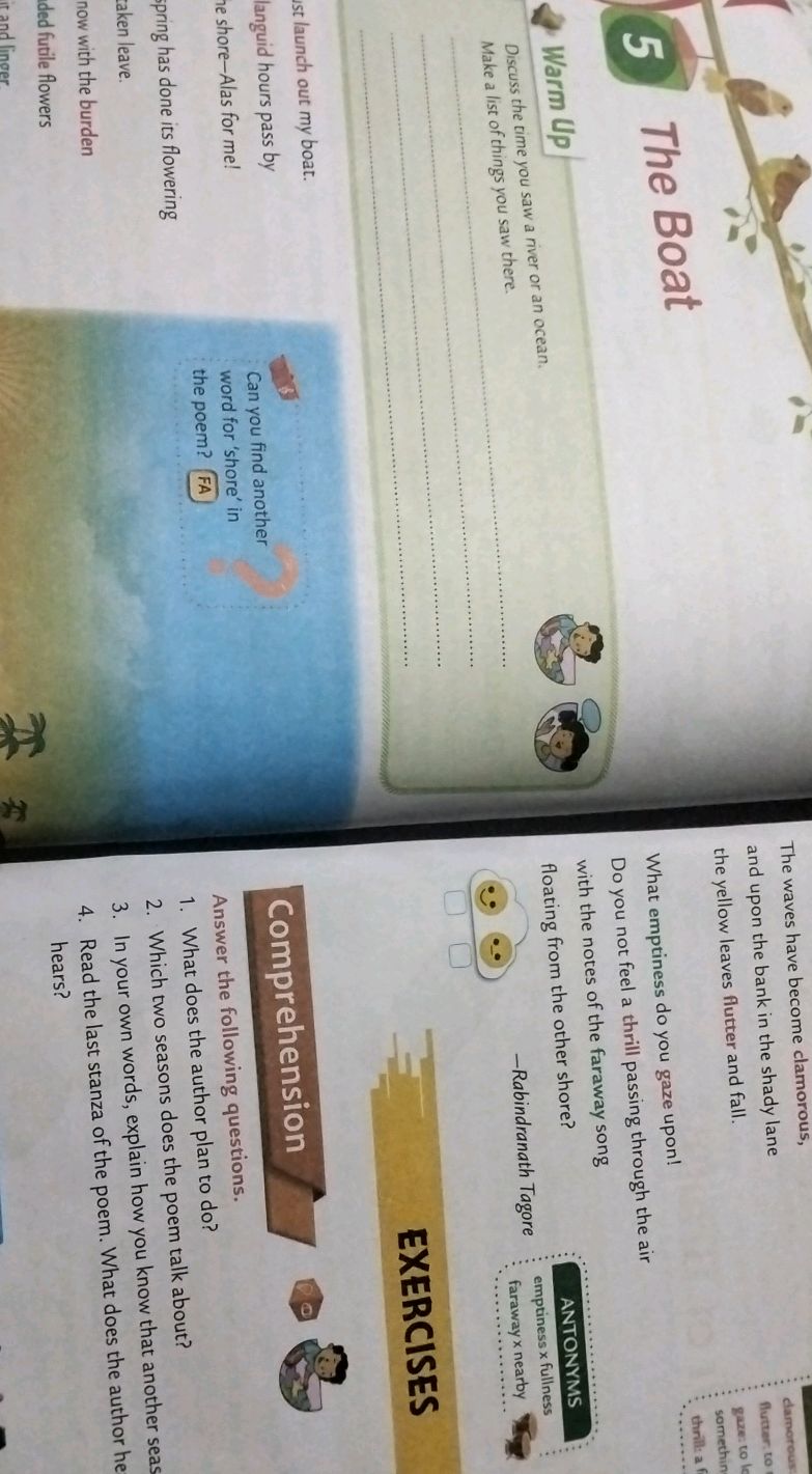 Comprehension Answer the following | StudyX