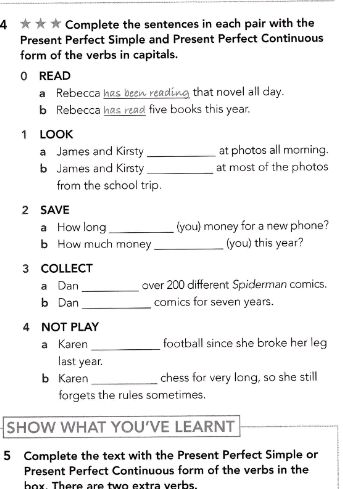 4 Complete the sentences in each pair with | StudyX