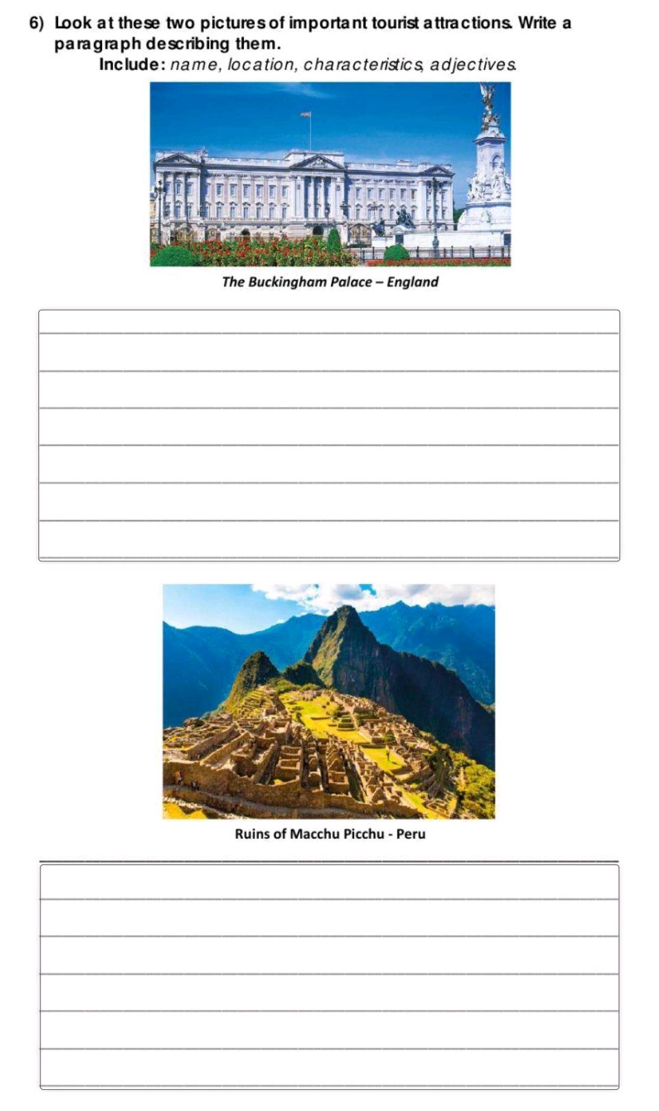 6) Look at these two pictures of important | StudyX
