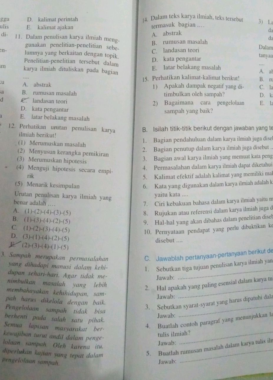 11. Dalam penulisan karya ilmiah menggunakan | StudyX