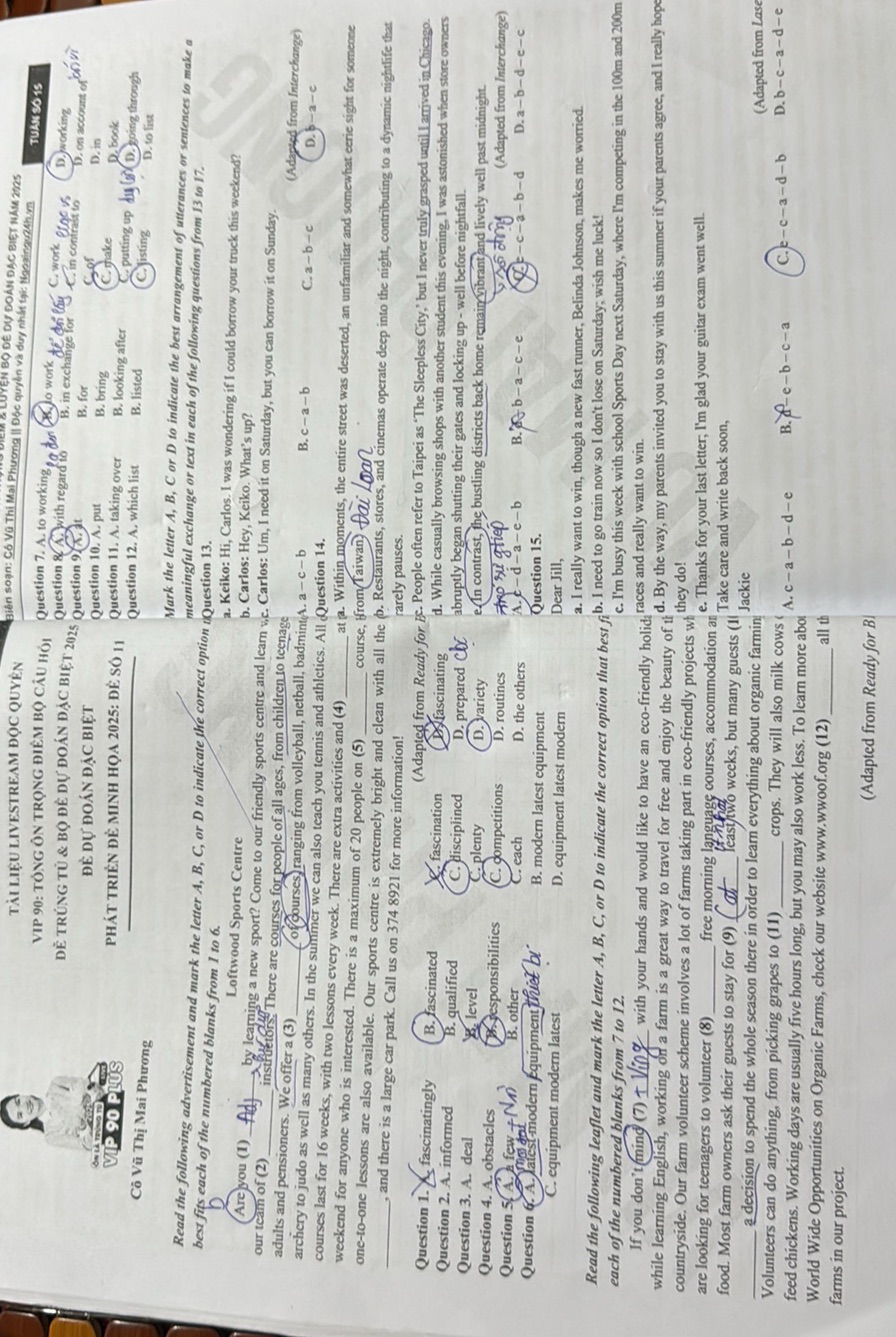 Question 1. fascinatingly Question 2. A. | StudyX