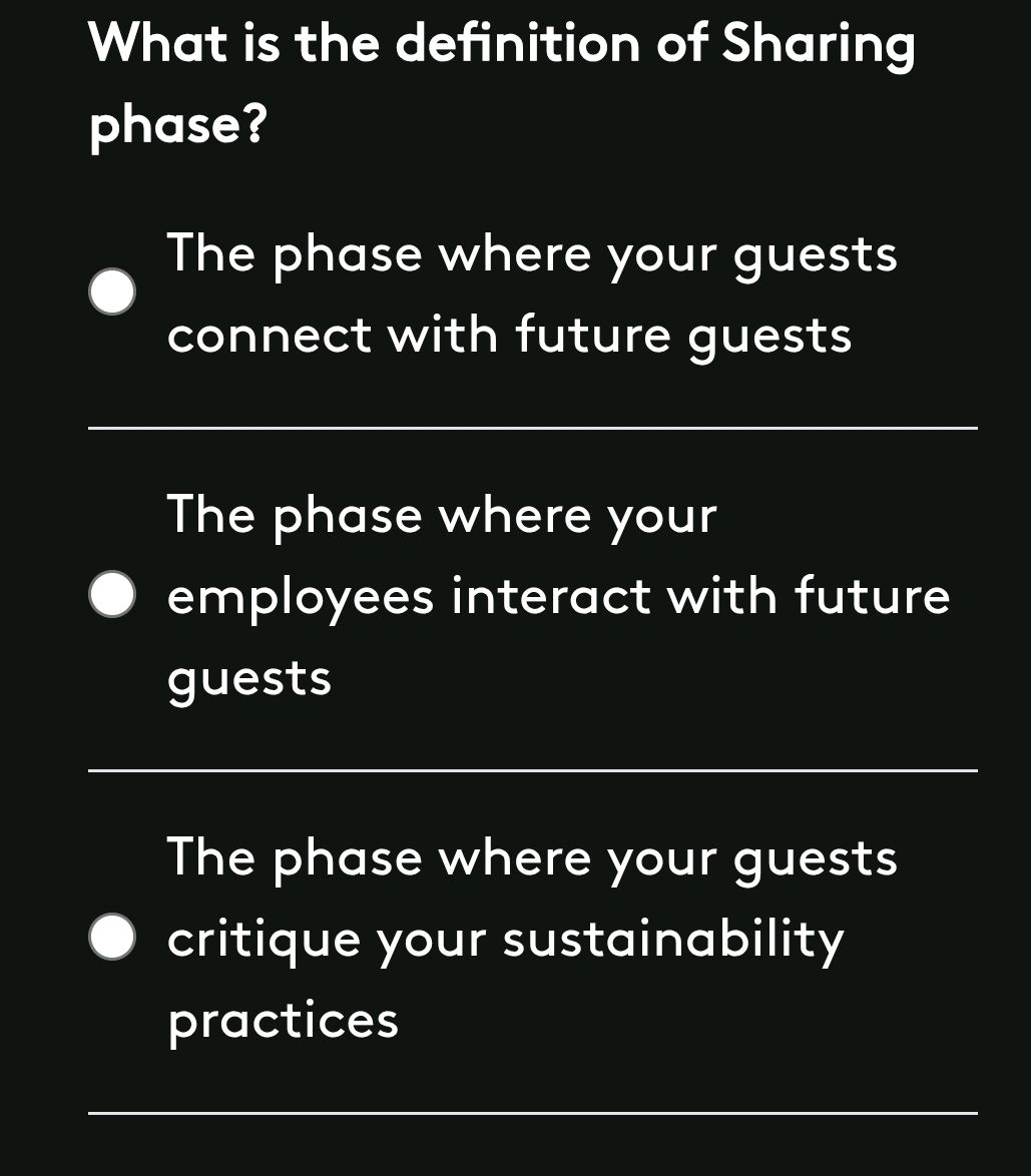 What is the definition of Sharing phase? The