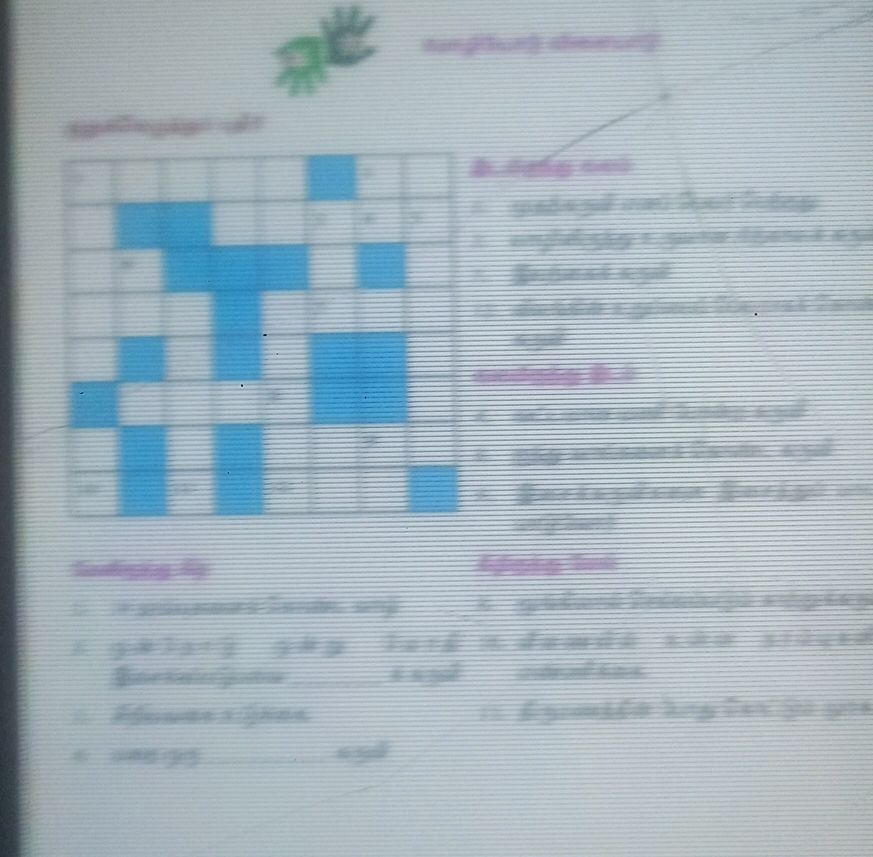 The image contains a crossword puzzle with | StudyX