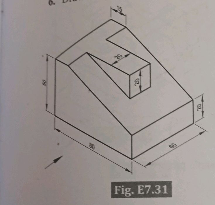 The image shows a 3D drawing with dimensions | StudyX