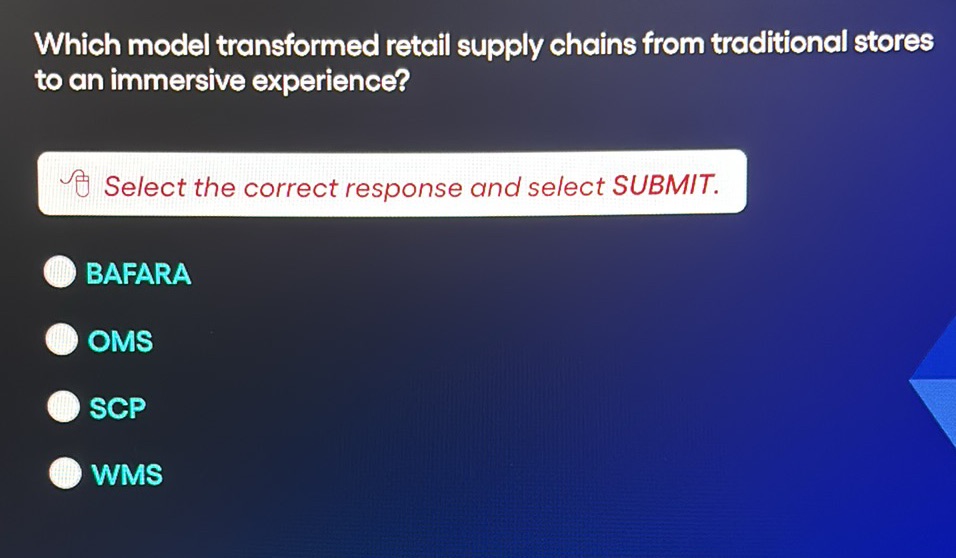 Which model transformed retail supply chains | StudyX