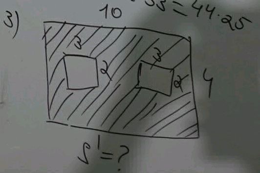 3) The image shows a rectangle with | StudyX