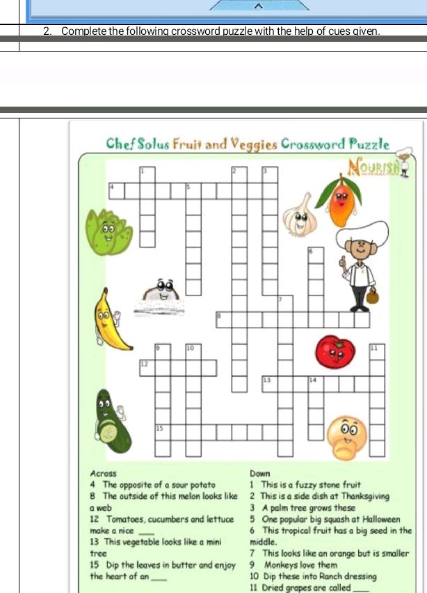 2. Complete the following crossword puzzle | StudyX