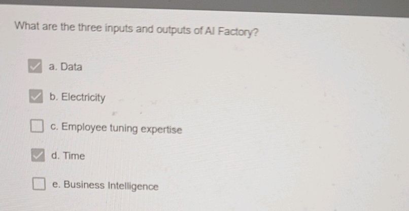 What are the three inputs and outputs of AI | StudyX