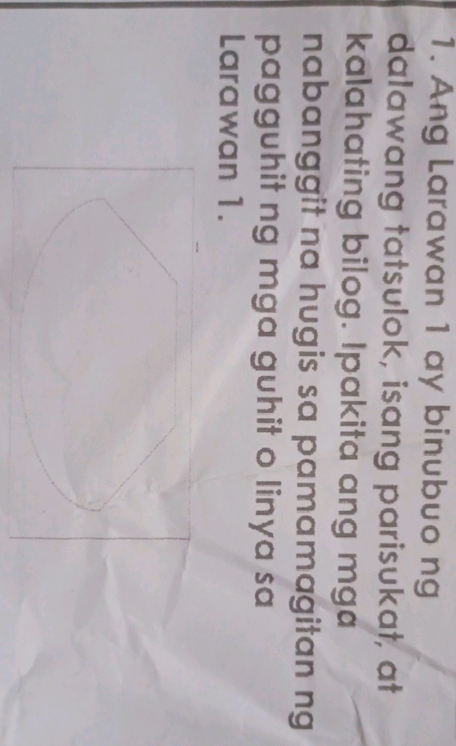 1. Ang Larawan 1 ay binubuo ng dalawang | StudyX