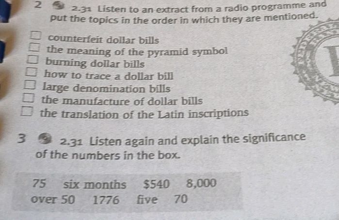 2.31 Listen to an extract from a radio | StudyX
