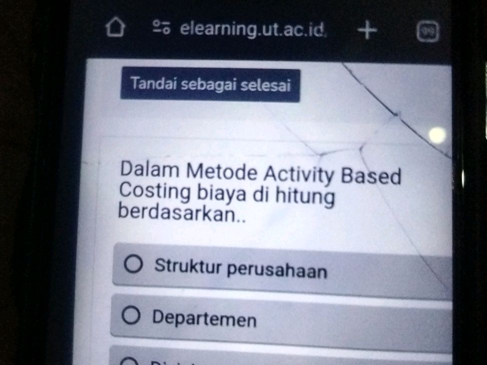 Dalam Metode Activity Based Costing biaya di | StudyX