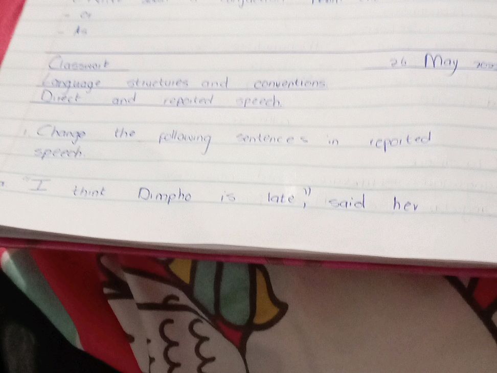 1. Change the following sentences in | StudyX