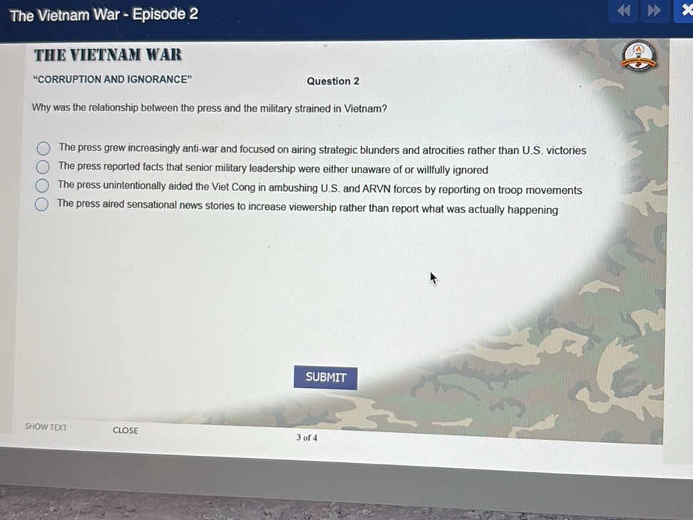 The Vietnam War - Episode 2 THE VIETNAM WAR | StudyX