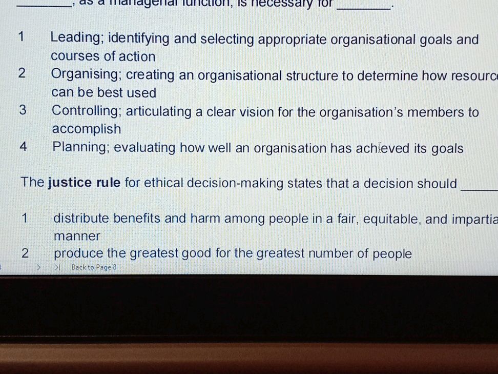 as a managerial function, is necessary | StudyX