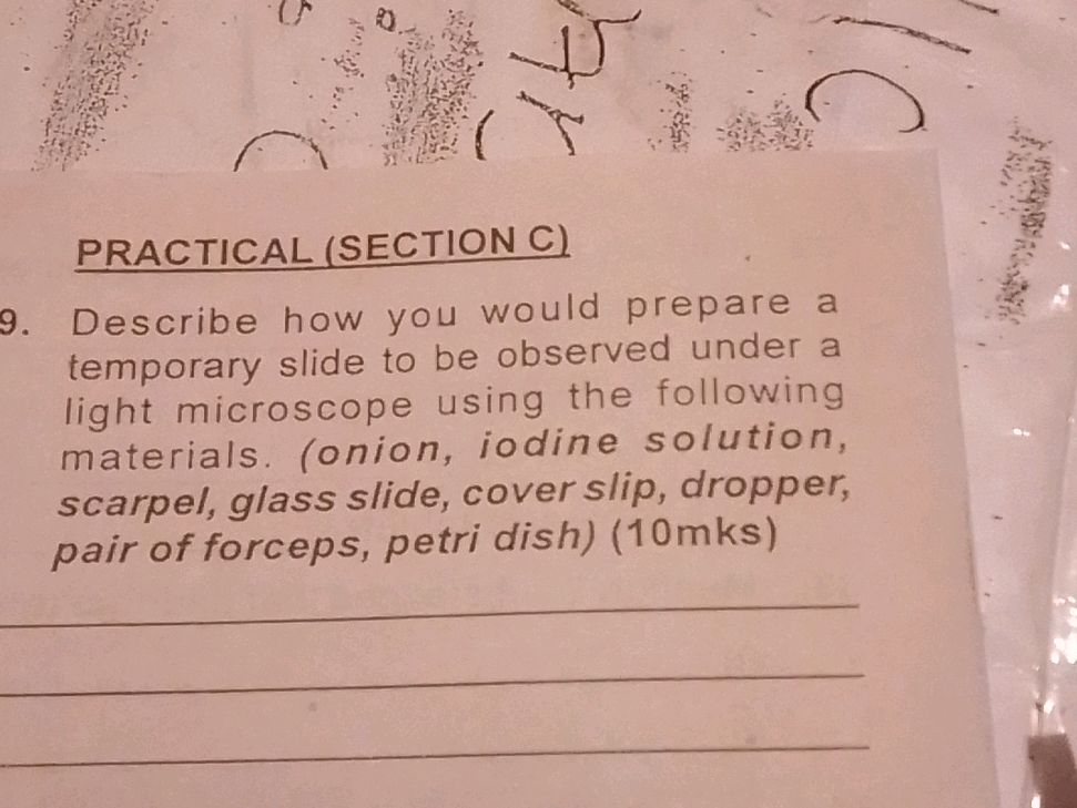9. Describe how you would prepare a | StudyX