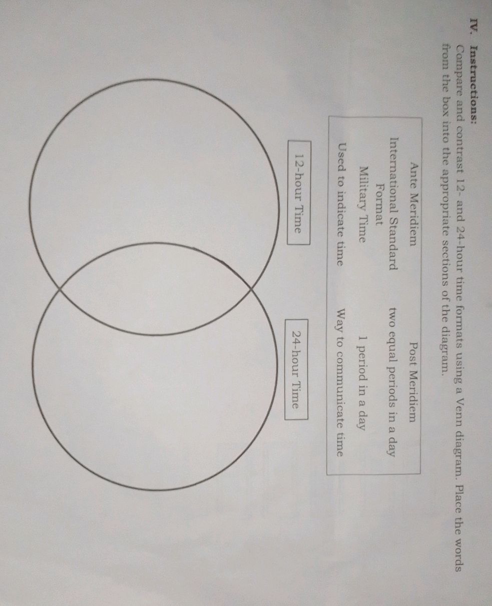 IV. Instructions: Compare and contrast 12- | StudyX