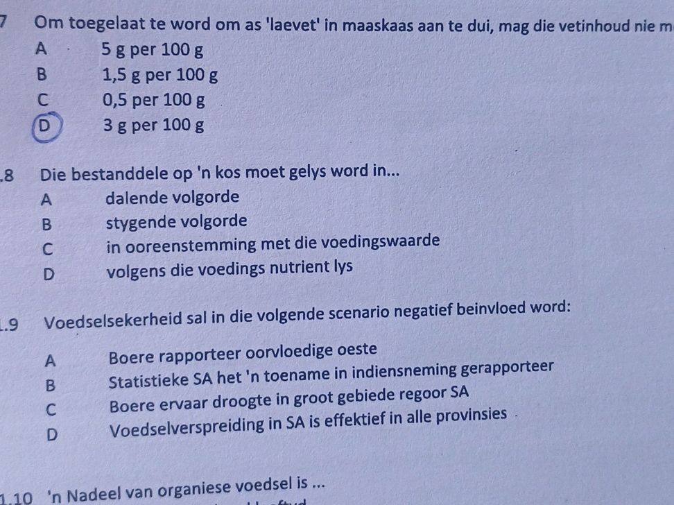 7. Om toegelaat te word om as 'laevet' in | StudyX