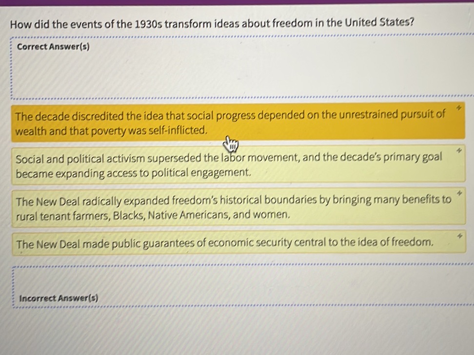 How did the events of the 1930s transform | StudyX