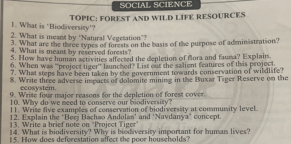 1. What is 'Biodiversity'? 2. What is meant | StudyX