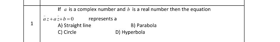 If $a$ is a complex number and $b$ is a real | StudyX