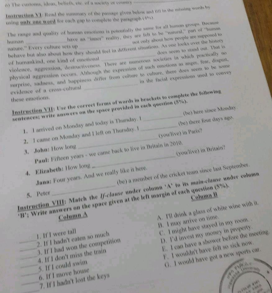 Instruction VI: Read the summary of the | StudyX