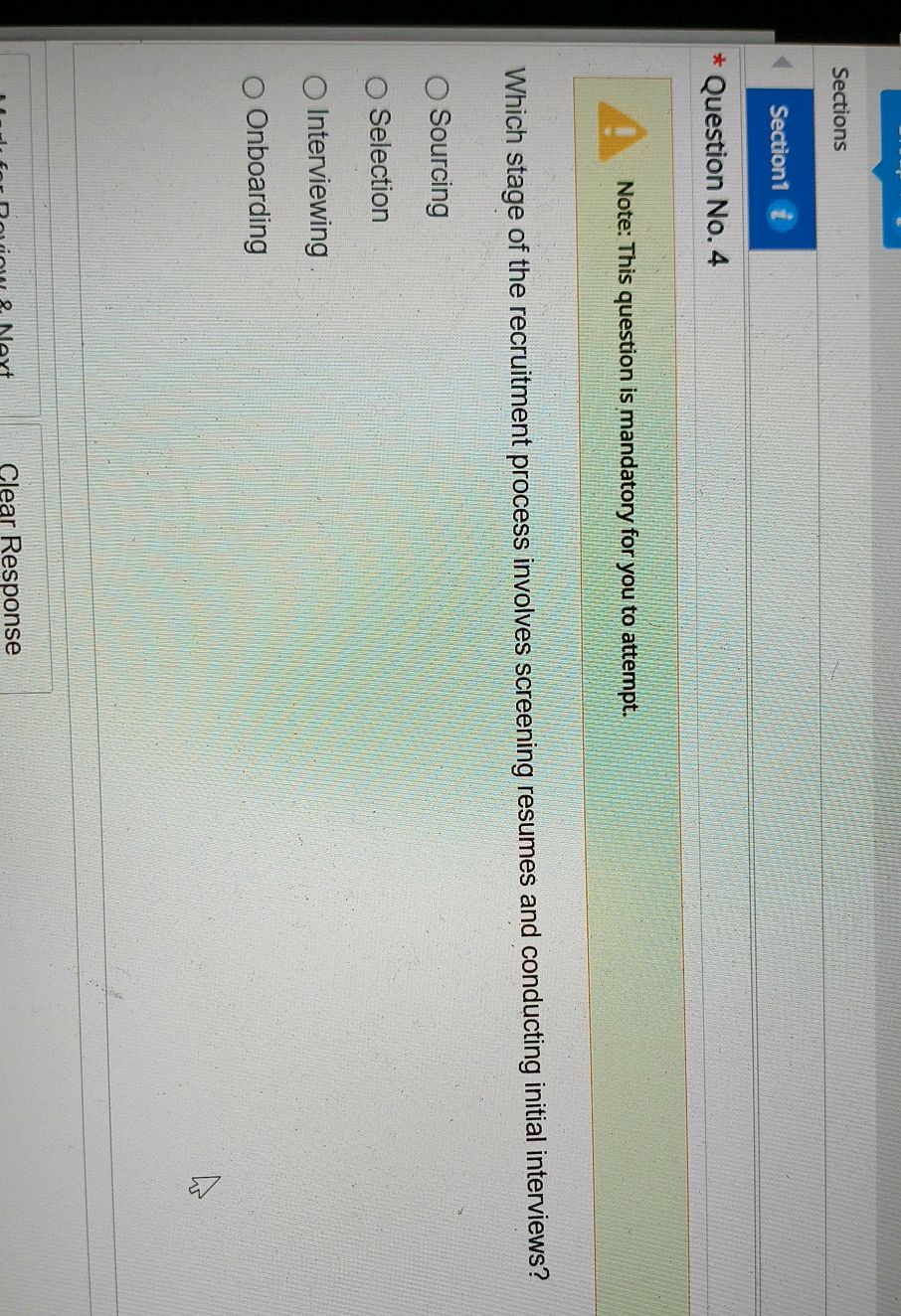 Which stage of the recruitment process | StudyX