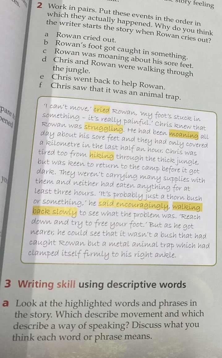 2 Work in pairs. Put these events in the | StudyX