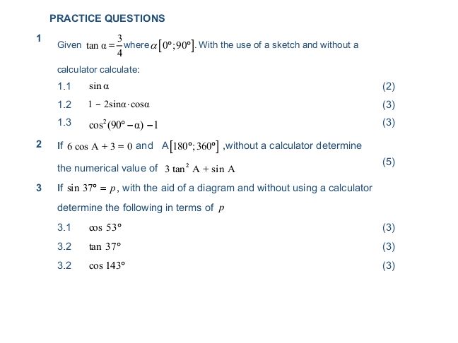 1. Given $ = {3}{4}$ where $ [0^ ; | StudyX