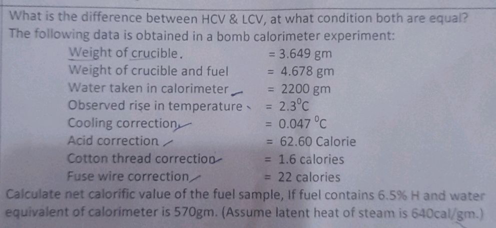 What is the difference between HCV LCV, at | StudyX