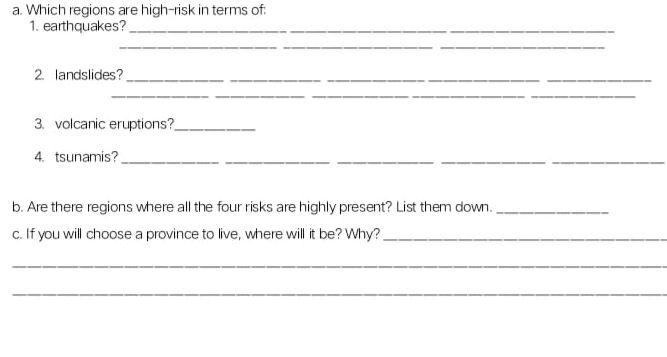 a. Which regions are high-risk in terms of: | StudyX