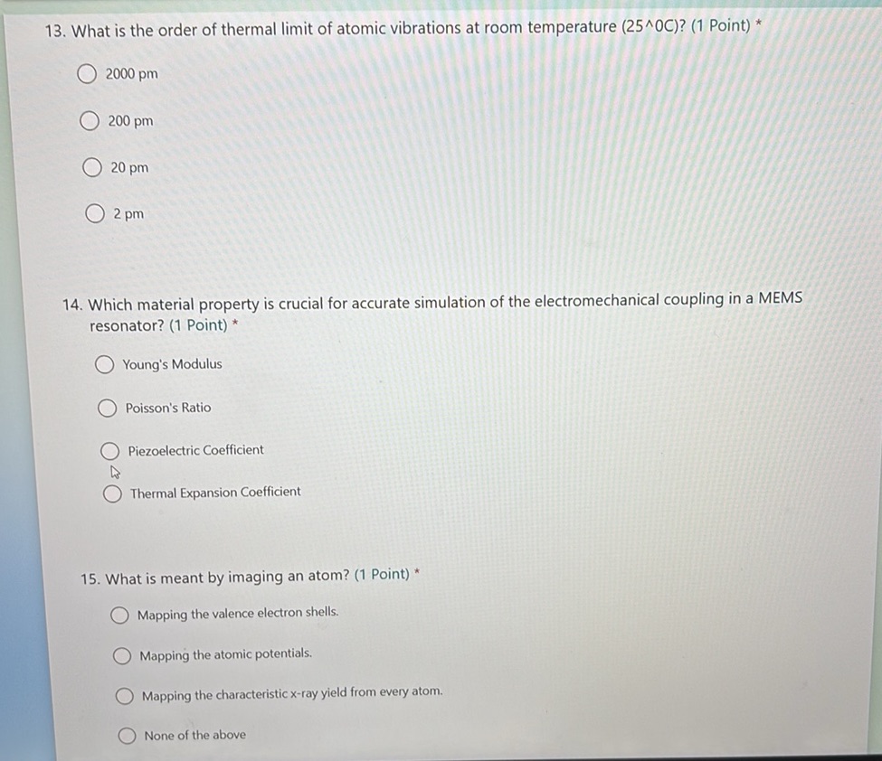 13. What is the order of thermal limit of | StudyX