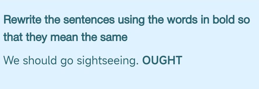 Rewrite the sentences using the words in | StudyX