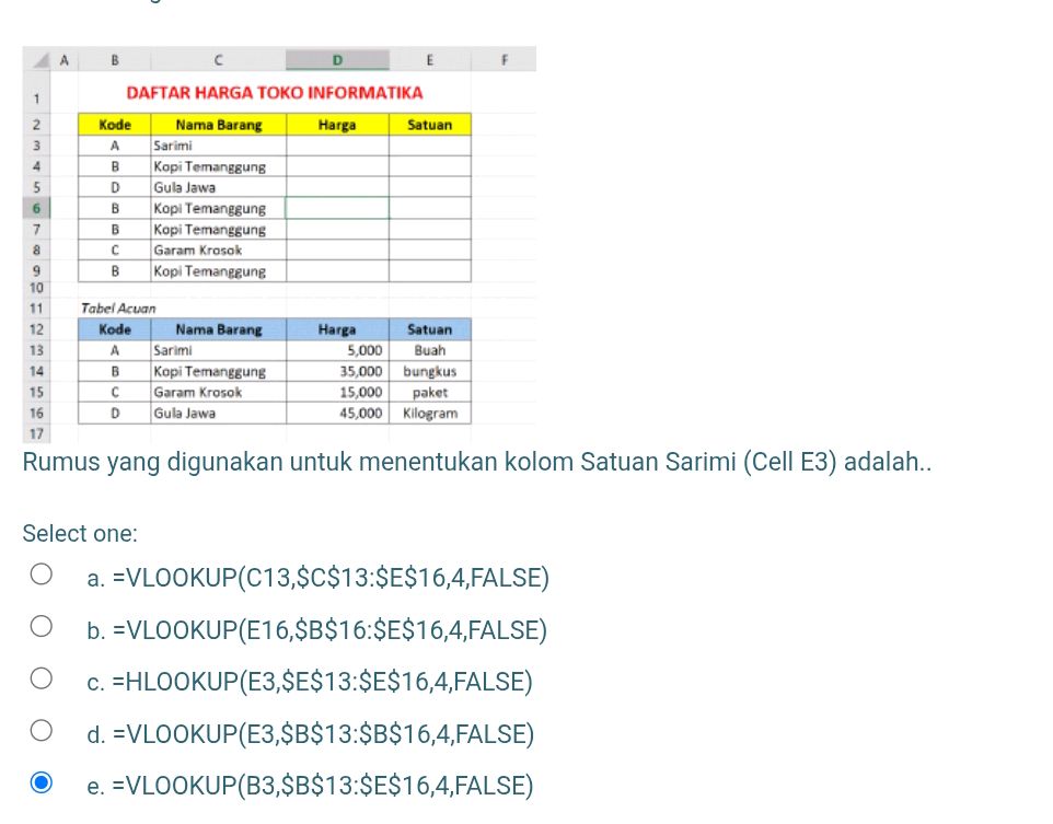 Kode | Nama Barang | Harga | | StudyX