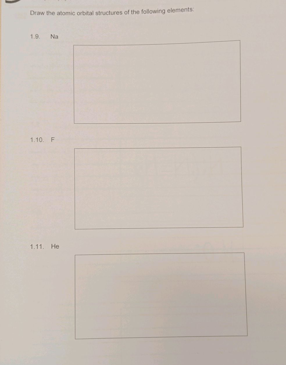 Draw the atomic orbital structures of the | StudyX