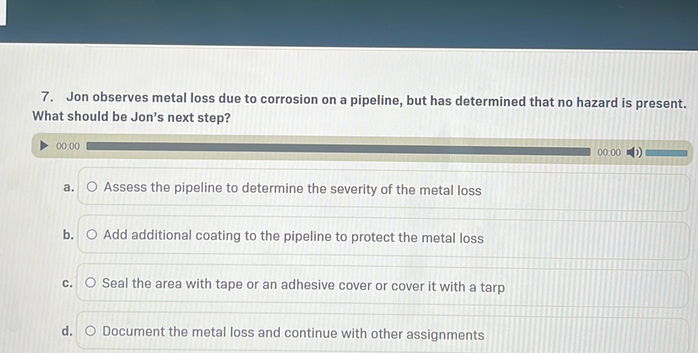 7. Jon observes metal loss due to corrosion | StudyX