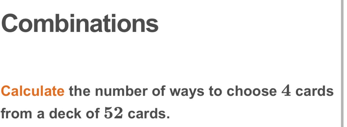 Calculate the number of ways to choose 4