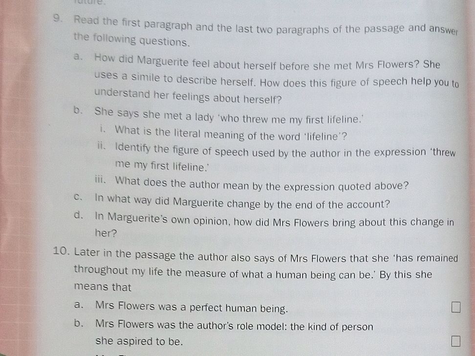 9. Read the first paragraph and the last two | StudyX