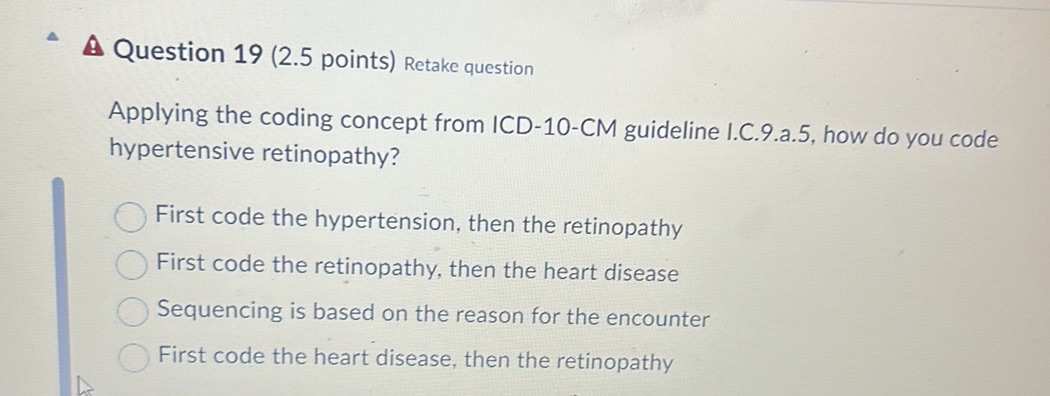 Applying the coding concept from ICD-10-CM | StudyX