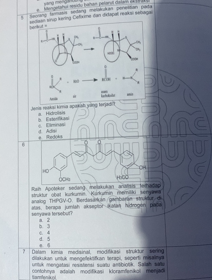 5. Seorang farmasis sedang melakukan | StudyX